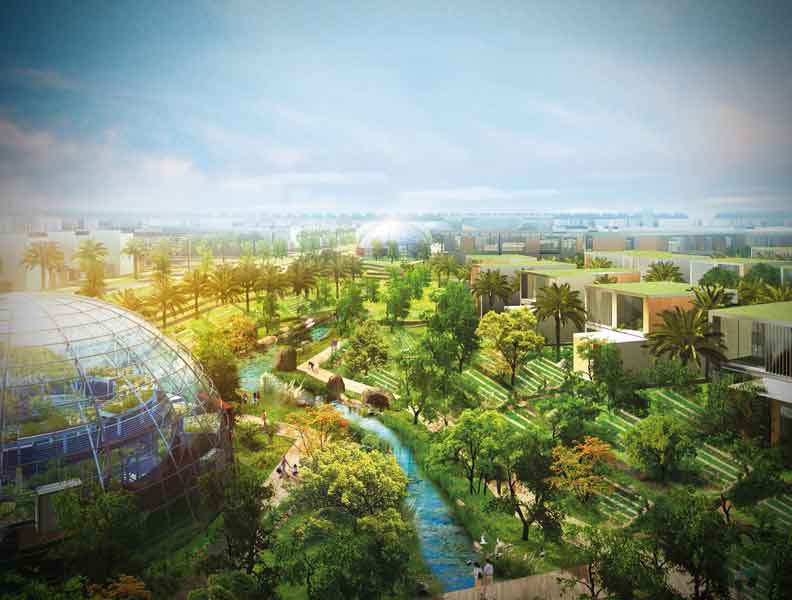 Futuristic Green City